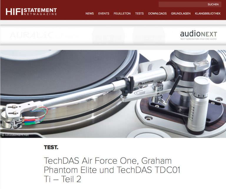 Review of Air Force One: Hifi Statement Germany - TechDAS High End ...